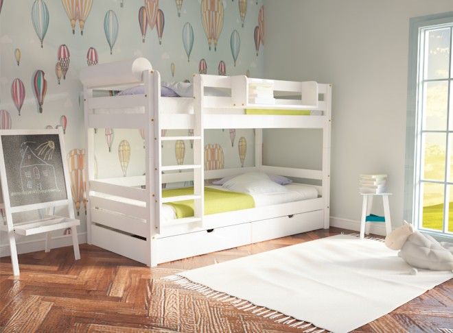 Παιδική κουκέτα λευκό οξιά - ΑΡΧΟΝΤΙΔΗΣ DESIGN - ΕΠΙΠΛΑ